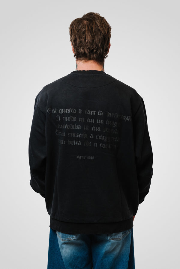 LOGO GREY CREWNECK - Sign Brand